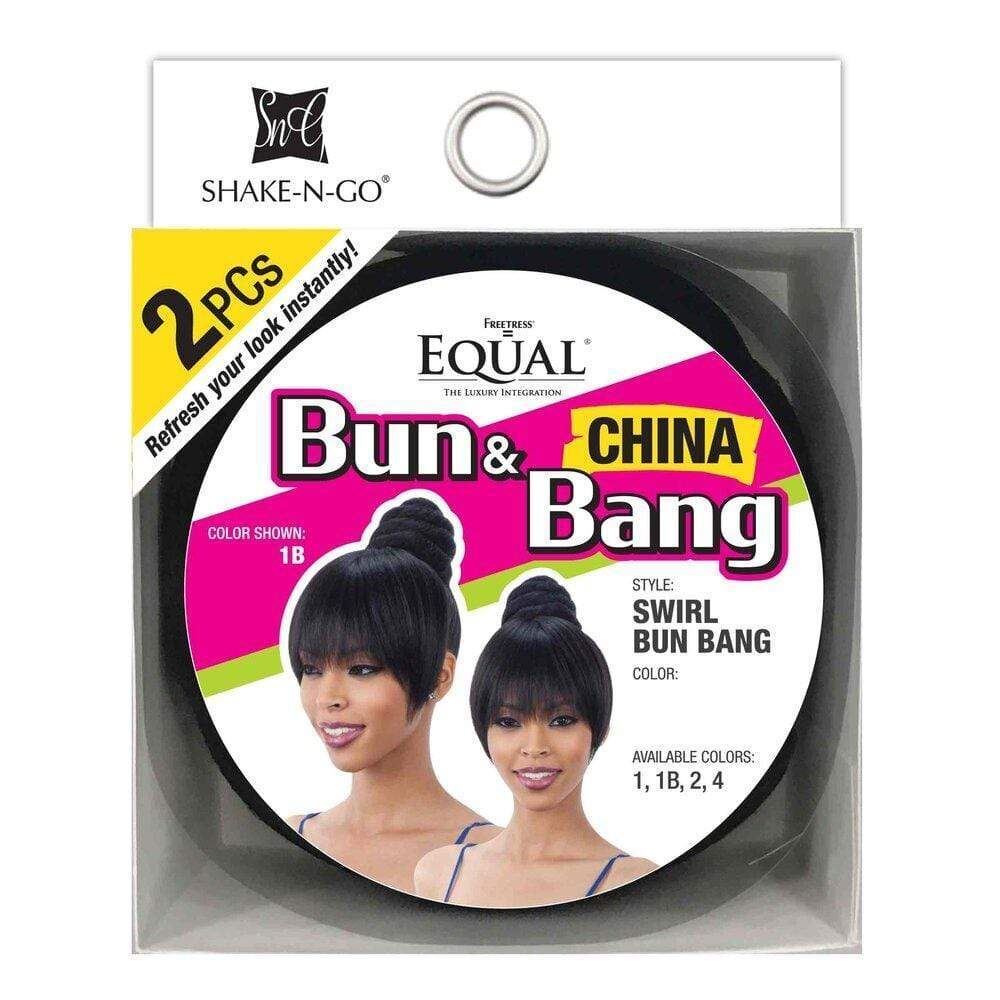 Freetress Equal Bun & Bang 2PCS - Swirl Bun Bang | eBay