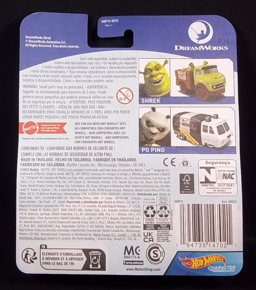 Hot Wheels Dreamworks SHREK diecast character car NEW | eBay