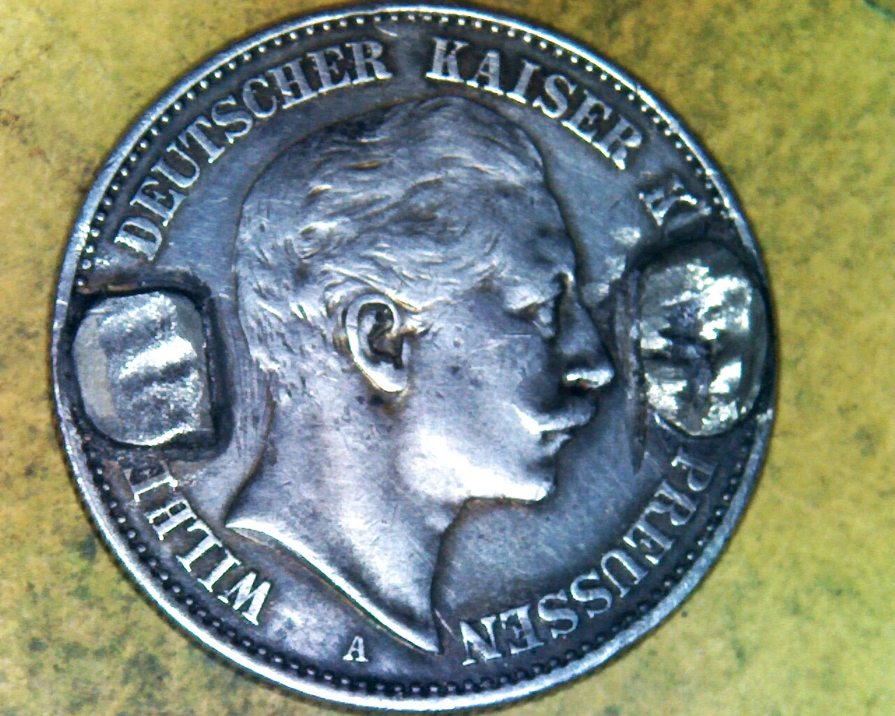 2 Reichs Mark Reichsmark 1901 a Preussen zerstört Wilhelm II | eBay.de