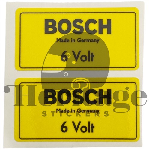 Bosch 6v Coil Stickers for BMW Airheads / Heritage Stickers | eBay