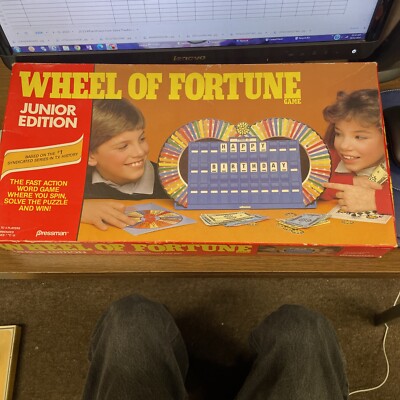 Vintage Childrens Wheel of Fortune Board Game Rare 1987 Junior Edition ...