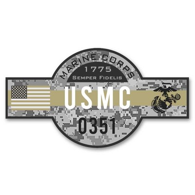 USMC 0351 MOS Decal Semper Fidelis OEF OIF Veteran Marine Corps EGA ...