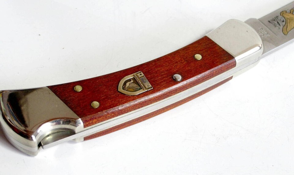 80' Vintage Buck Knife Buck 110 Custom in Leather Case JAPAN Unused | eBay