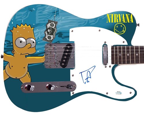Nirvana Foo Fighters Dave Grohl Signed Simpsons Album Graphics Photo ...
