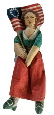 Hallmark Famous American Doll Molly Pitcher Flag Vintage Educational ...