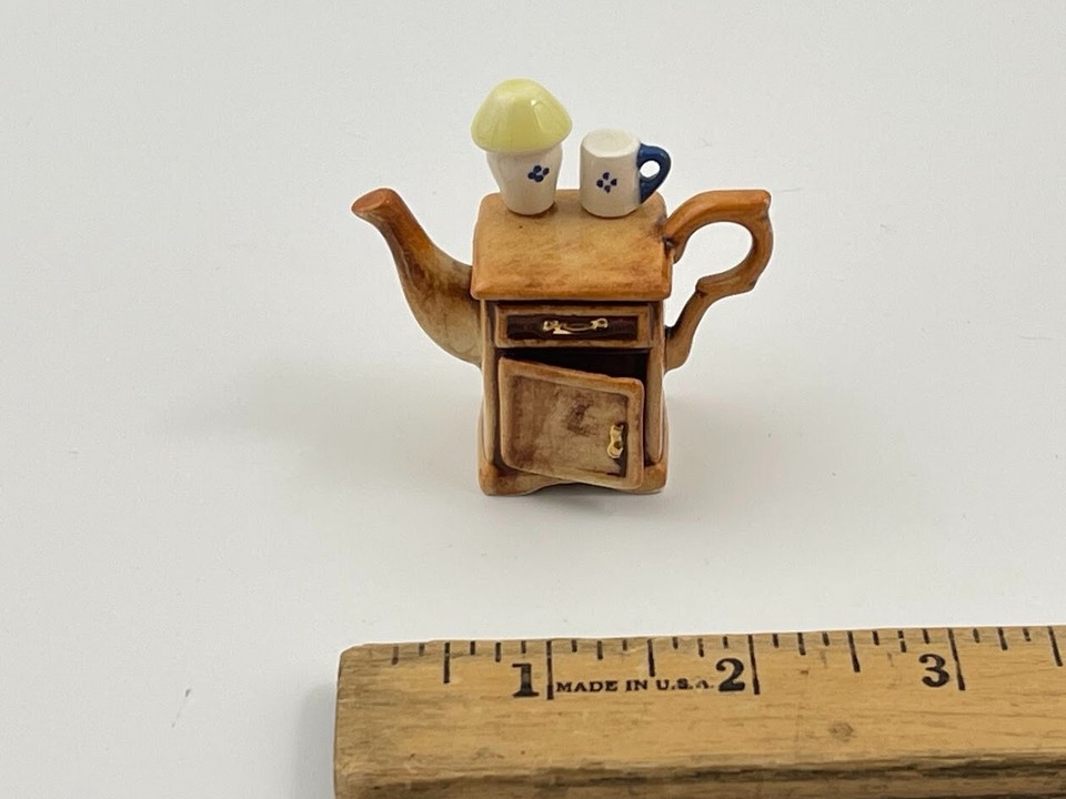 Paul Cardew Miniature Teapot England Tea Time Victorian Doll House ...