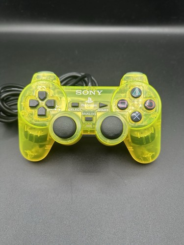 Sony PlayStation 2 DualShock 2 Wired Controller Lemon Yellow Tested and ...