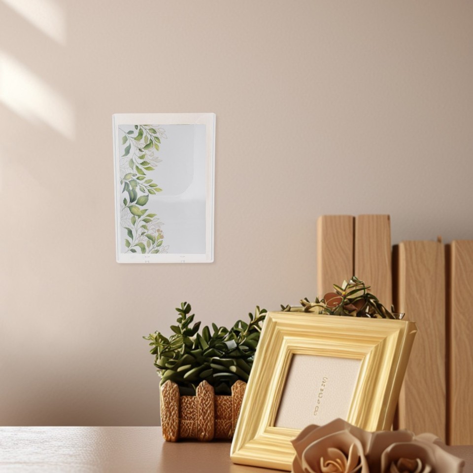 Folder Organizer Wall Mount Acrylic Desk File Magazine Wall-mounted ...