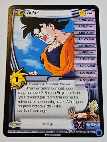 Goku 2003 Score Limited Dragon Ball Z DBZ TCG #156 | eBay