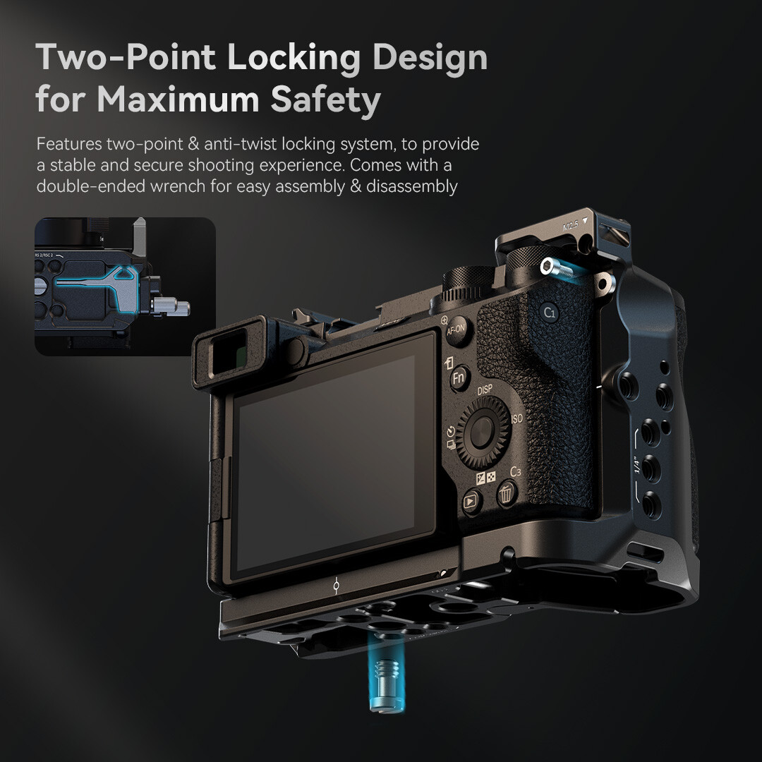 SmallRig A6700 Full Cage Kit with HDMI Cable Clamp For Sony Alpha 6700 ...