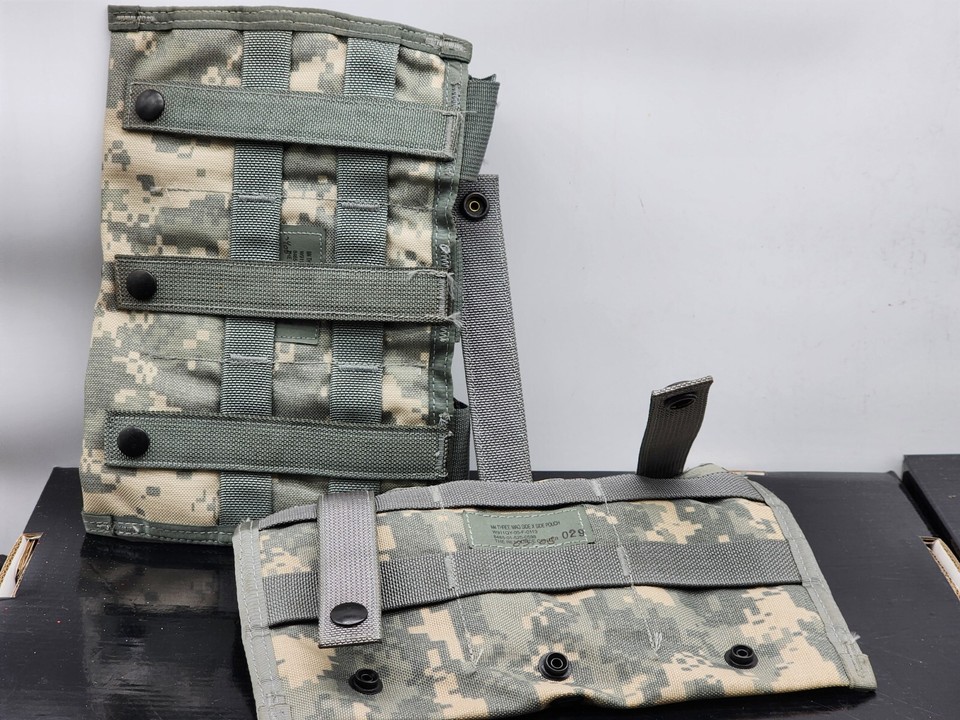 PAIR BRAND NEW USGI MOLLE II M4 THREE MAG SIDE X SIDE POUCH OCP ...