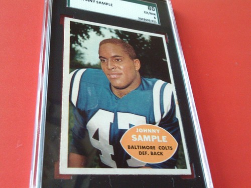 1960 JOHNNY SAMPLE # 9 TOPPS SGC 80 BALTIMORE COLTS FOOTBALL !! | eBay
