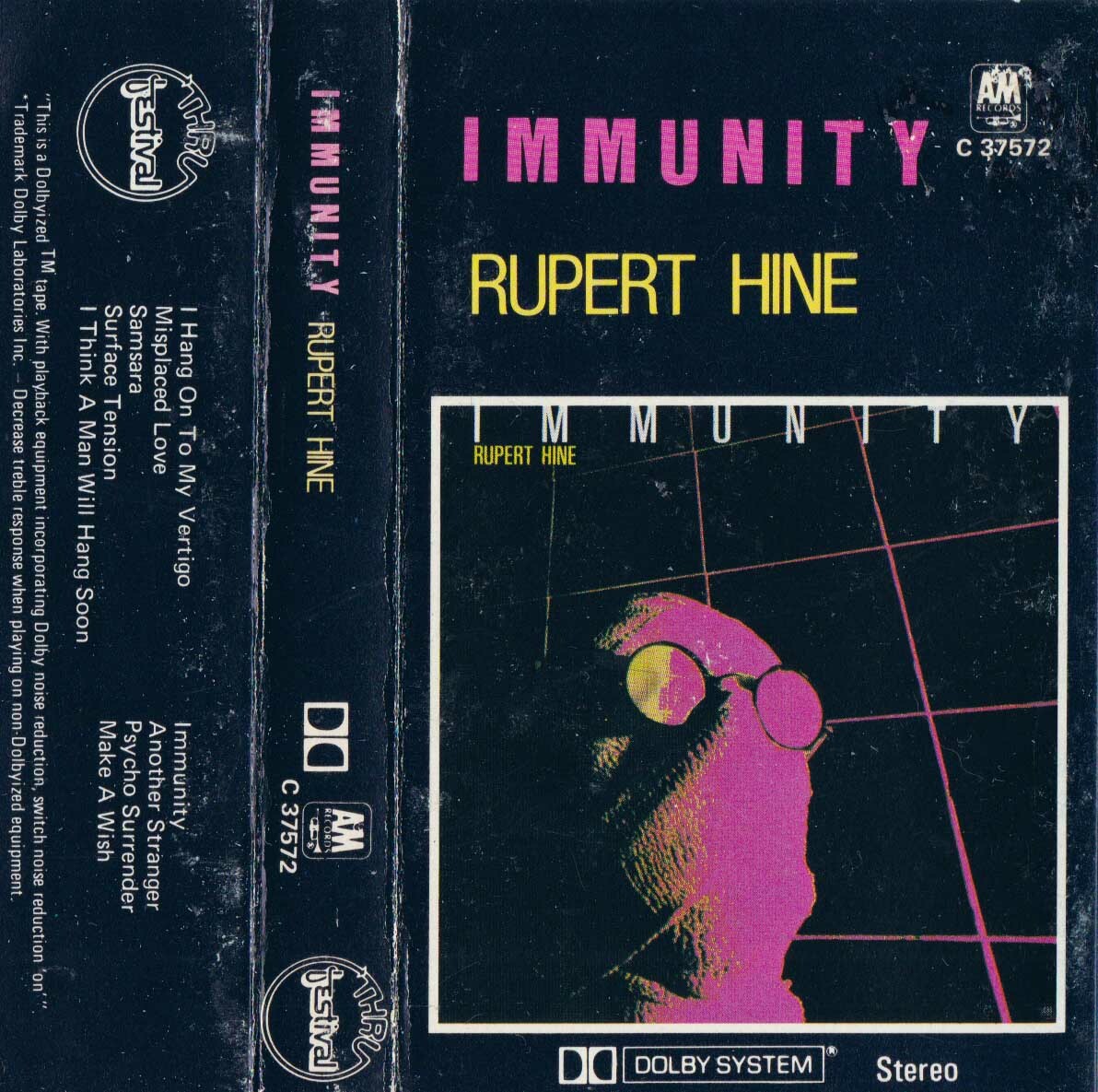 RUPERT HINE Immunity - Cassette - Tape SirH70 | eBay