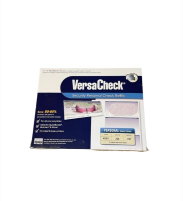 VersaCheck Security Personal Check Refills: Form #3001 250 Sheets | eBay