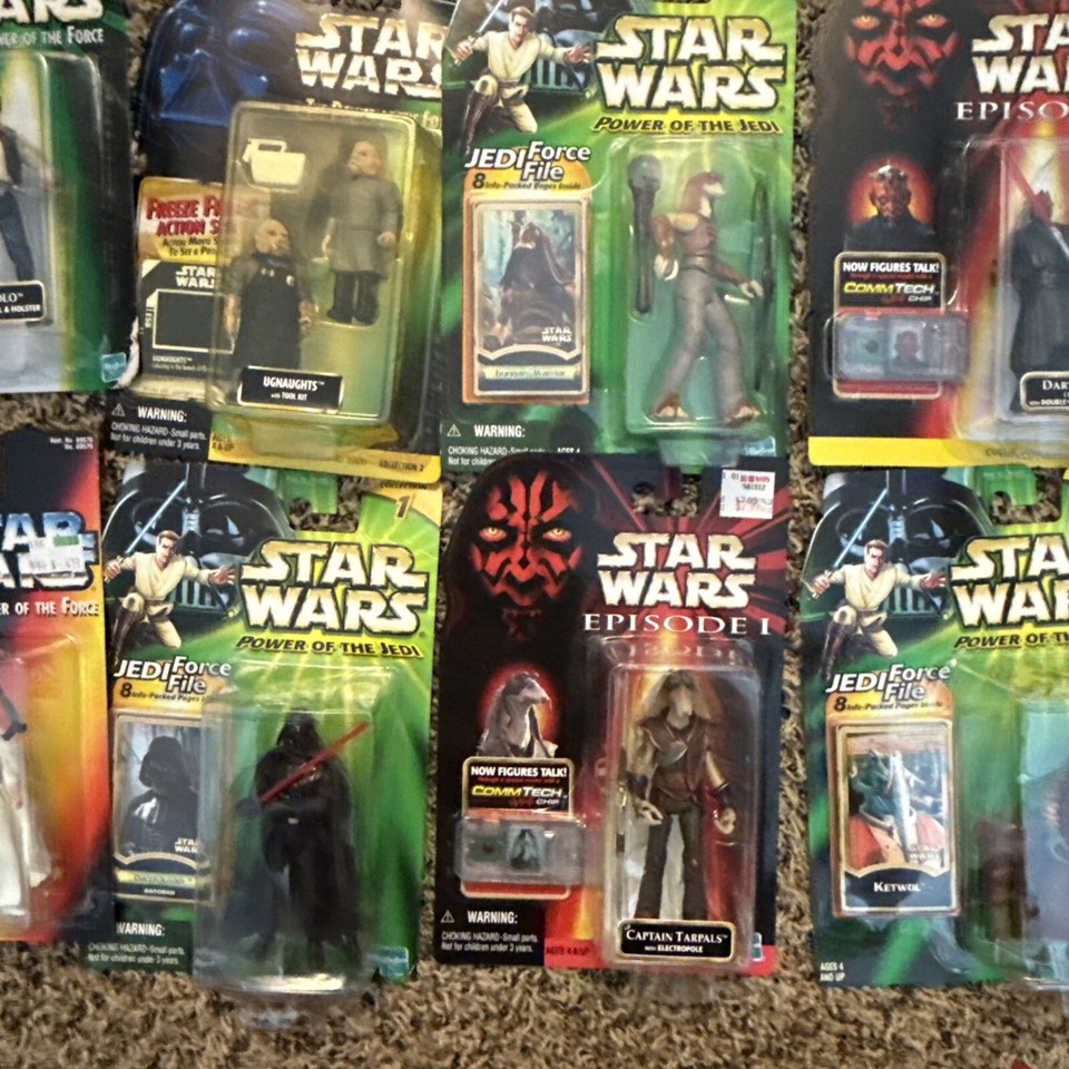 Star Wars action figure lot 15 carded figures Random Figures Lot 1 Free ...