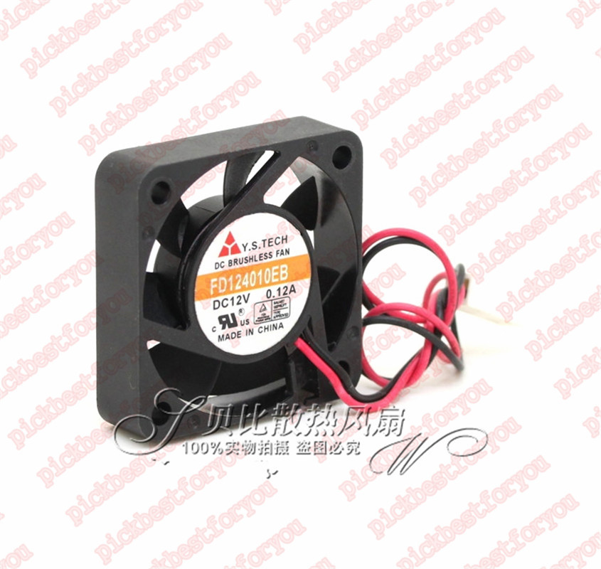 YS.TECH FD124010EB 40*40*10mm 12V 0.12A 2Pin cooling fan #M3874 QL | eBay