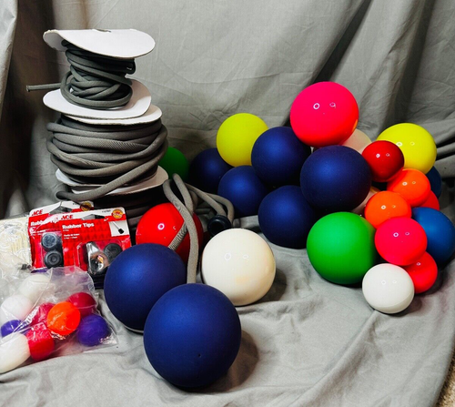 HUGE Kit Professional Performer Contact Poi Juggling Balls Flowarts ...