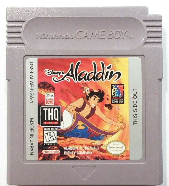 Disney Aladdin AUTHENTIC Nintendo Game Boy Game Cleaned & Tested ...