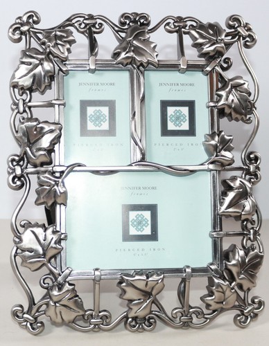 Jennifer Moore Picture Frame Pierced Iron Collection (2) 2 X 3 & (1) 5 ...