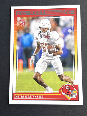 Xavier Worthy 2024 Panini Score Rookie Card #324 Kansas City Chiefs | eBay