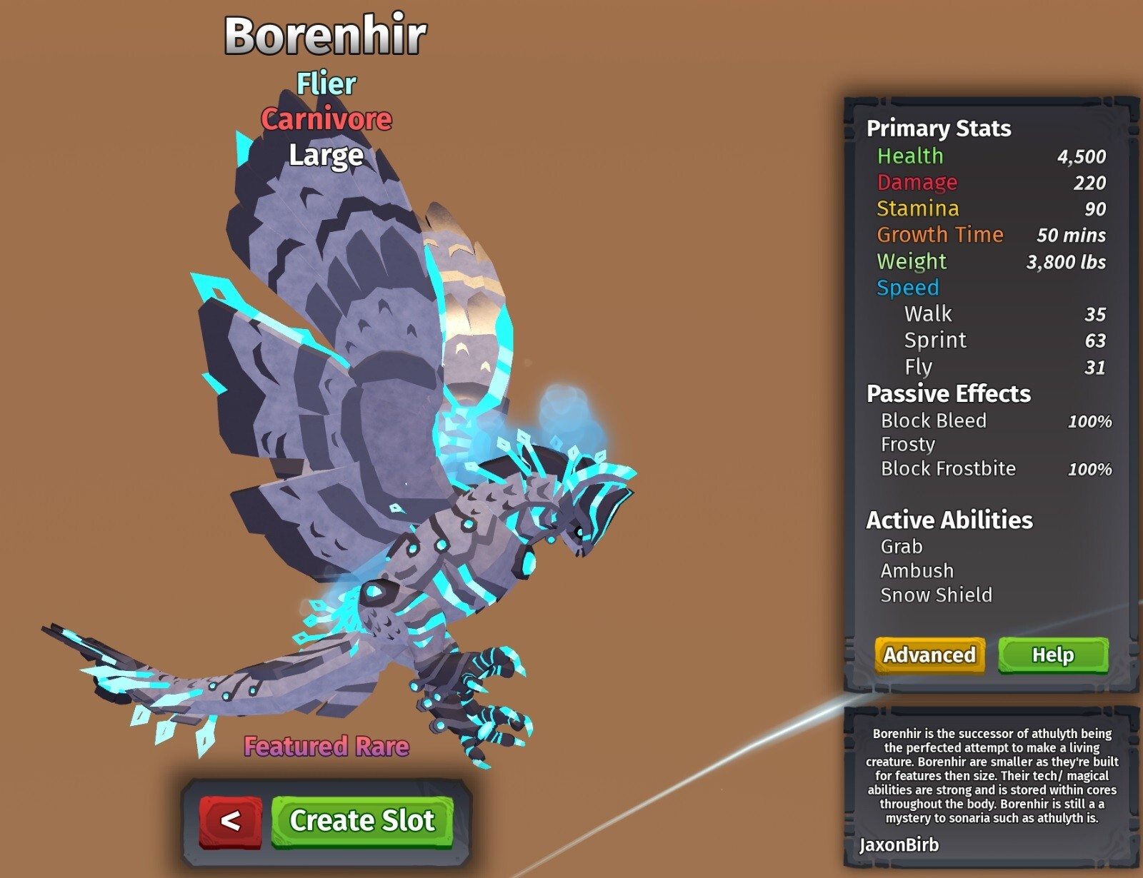 Borenhir Species | Creatures of Sonaria | Roblox | eBay