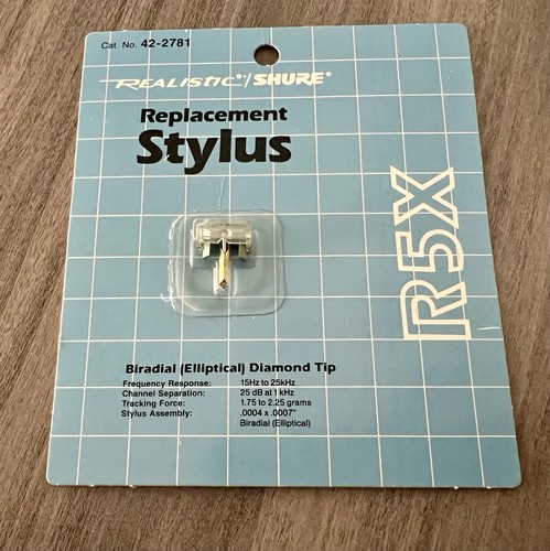 NOS SHURE Realistic R5X Stylus Replacement Diamond Tip Radio Shack R47 ...