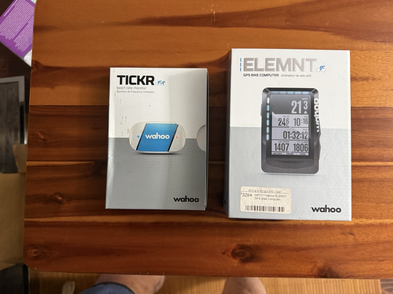 Wahoo Elemnt GPS Bike Computer - Slightly Used in Box W/ Tickr. | eBay