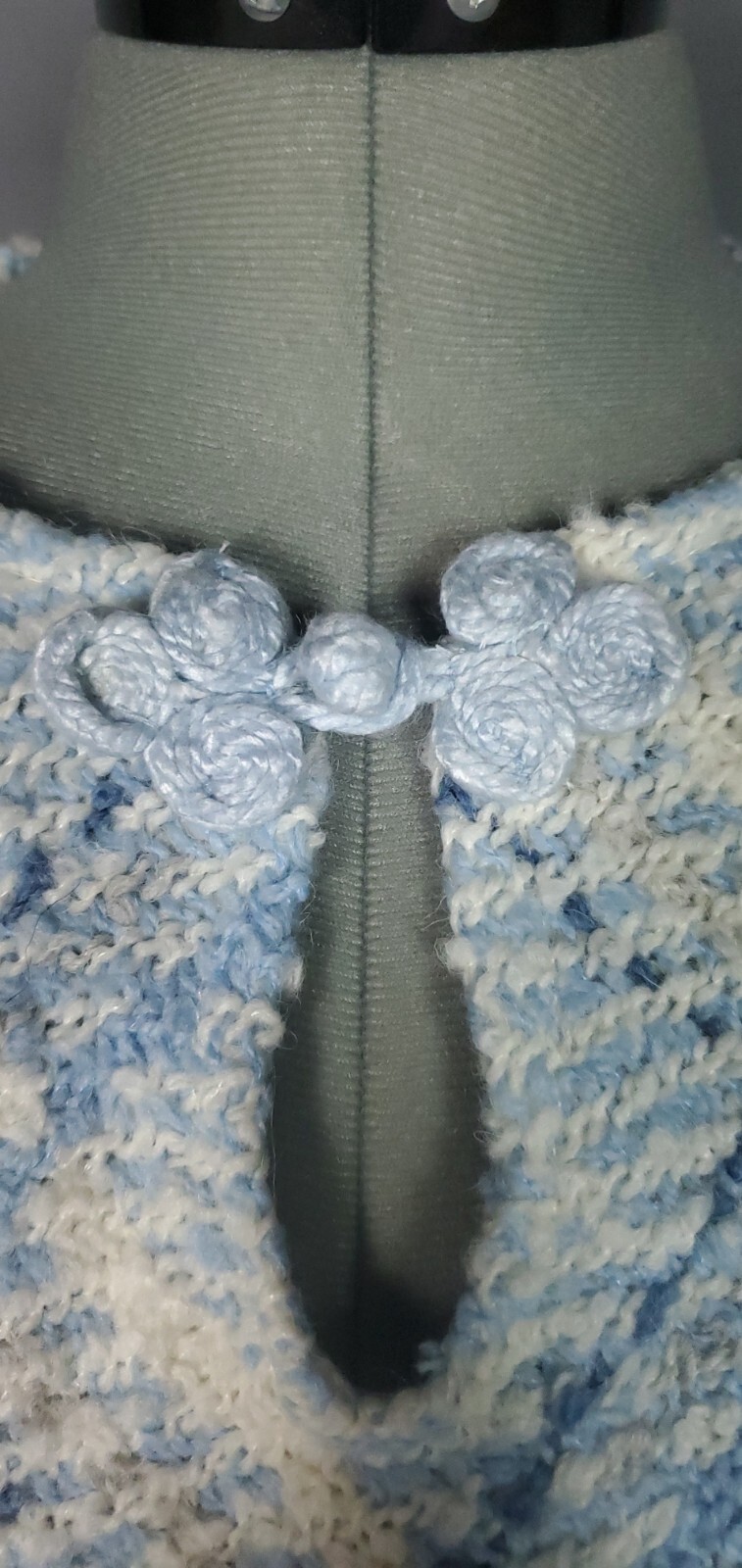 Vtg Boyne Valley Weavers Poncho Cape Blue Wool Alpaca Irish Cottagecore ...