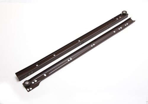 Cabinet Drawer Runner Set Self Closing Bottom Fix Brown 450mm Pack 50 ...