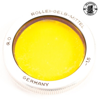 Rollei Bayonet 0 Gelb Mittel Yellow Filter for Rollei 16 Subminiature ...