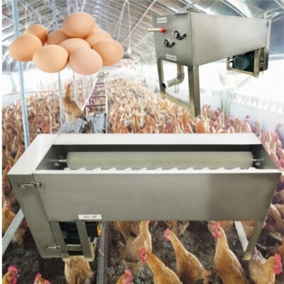 110V Semi-Automatic Egg Washer Chicken Farm Egg Cleaning Machine 750W ...