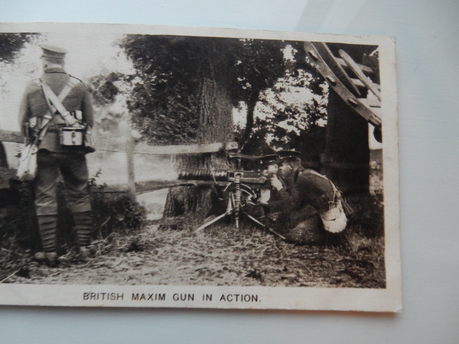 ARMY WW1 ERA BRITISH MAXIM GUN IN ACTION POSTCARD | eBay