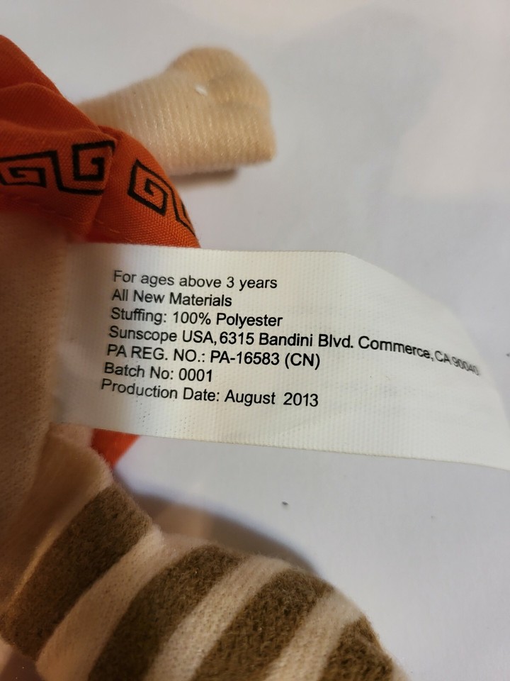 Little Caesars Pizza Plush Caesar Man Toy 7 inch with Hanger Loop NEW ...