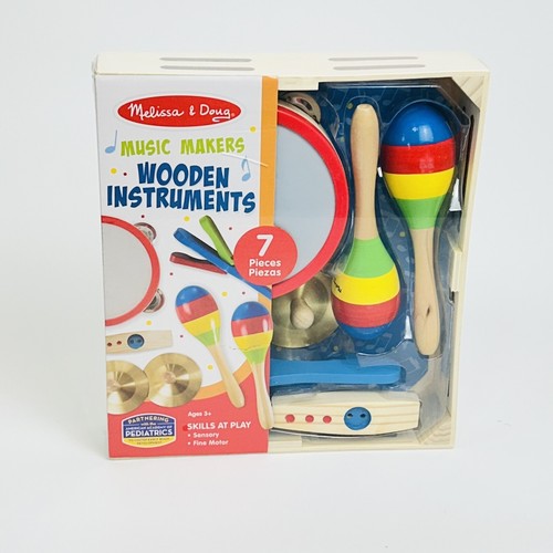 Melissa & Doug Wooden Musical Instrument Set Music Makers 7-Piece NIB ...