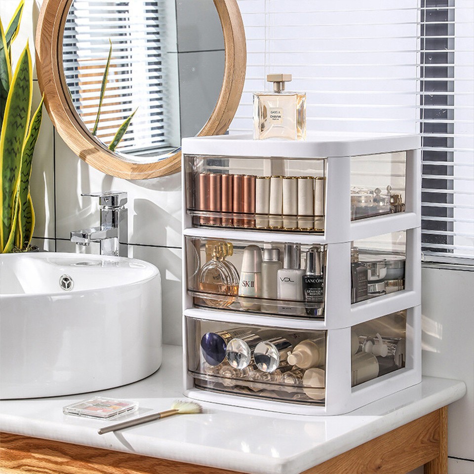 4/5/6 Drawer Desktop Sorting Storage Desk Organizer Home Table Draw ...