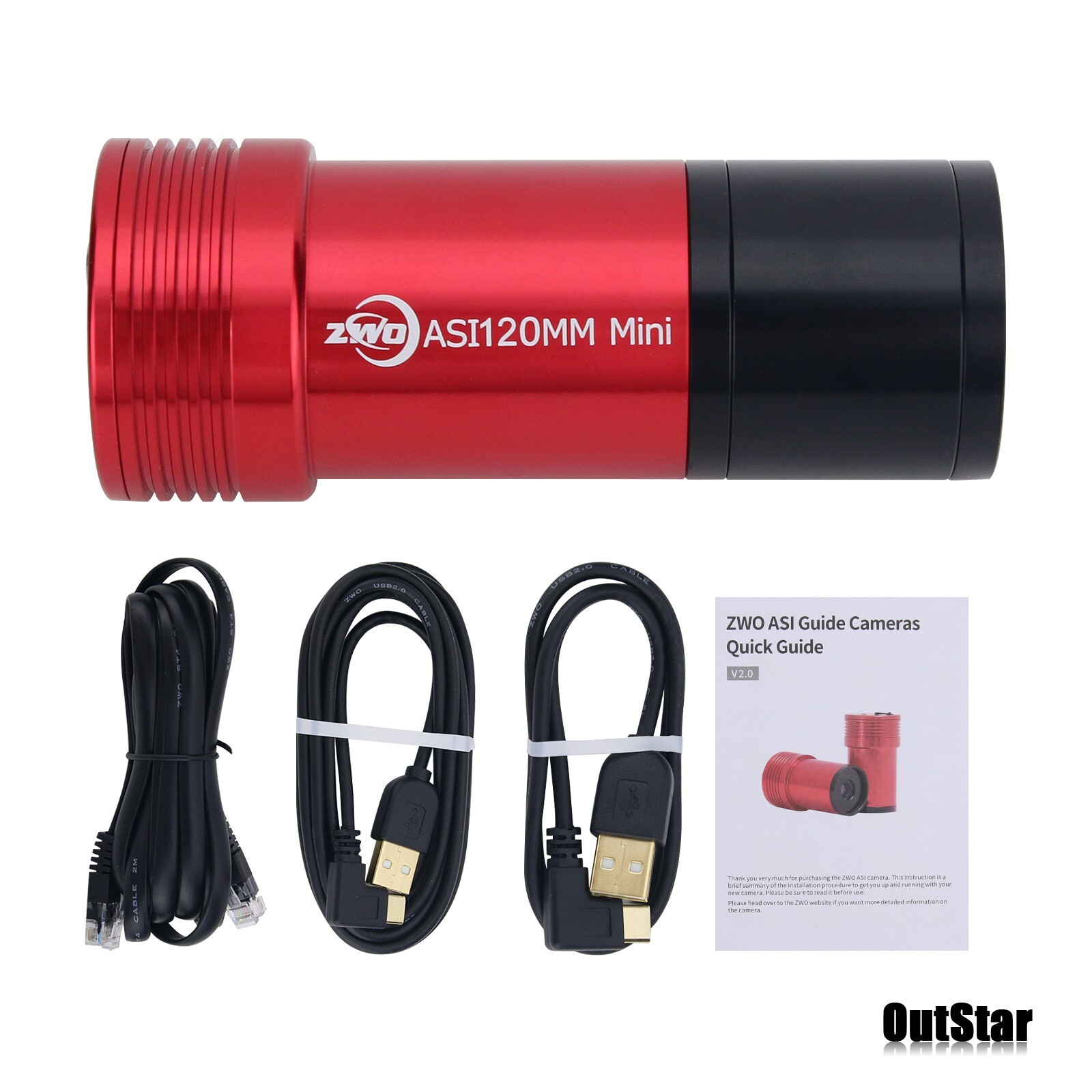 ZWO ASI120MM Mini Guide Astronomy Camera 1/3" USB2.0 for Planetary ...