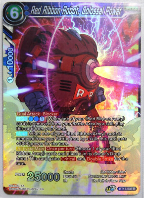 Red Ribbon Robot, Colossal Power BT17-038 R Foil Ultimate Squad NEW | eBay