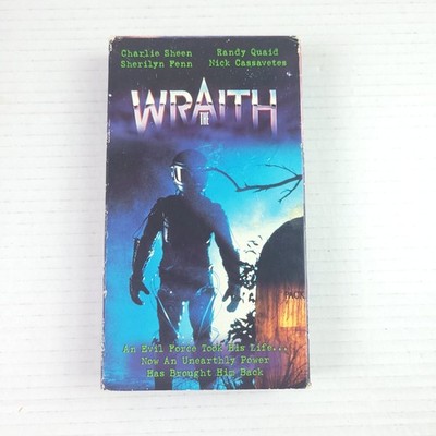 The Wraith VHS Movie Tape Action Fantasy Charlie Sheen Nick Cassavetes ...