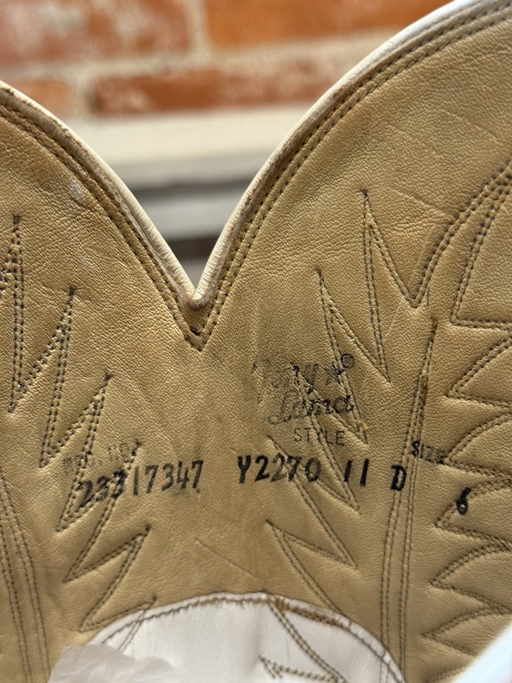 VINTAGE Tony Lama Teny Lama Rodeo Clown Cowboy Boot Sneakers 11 D RARE ...