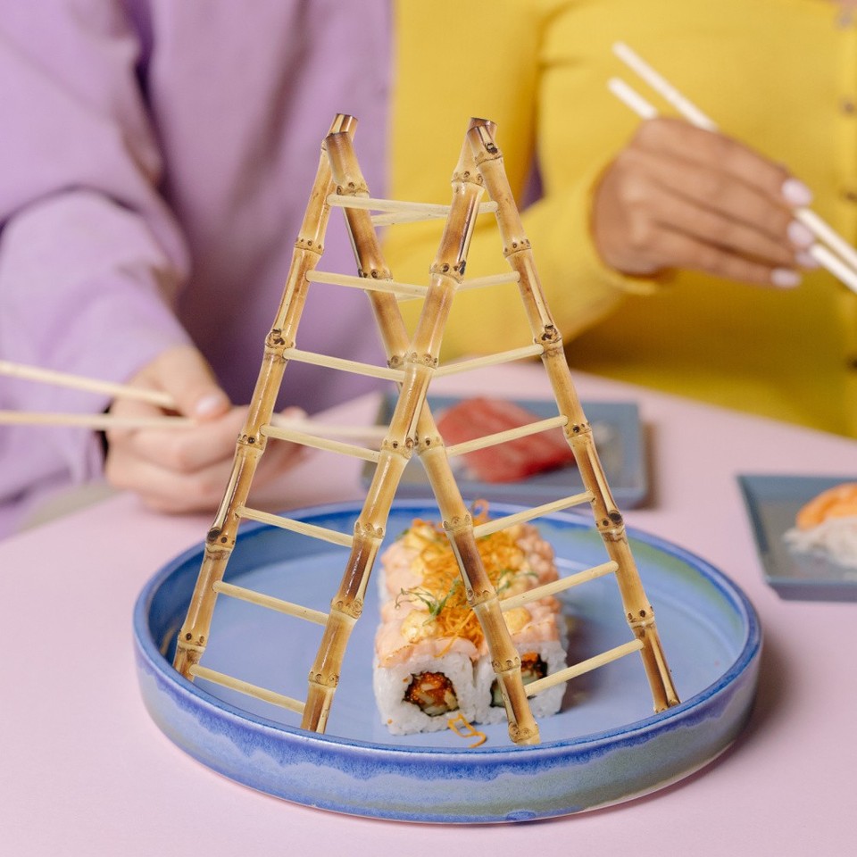 Bamboo Ladder Sushi Birthday Party Decorations Decorative Sashimi | eBay
