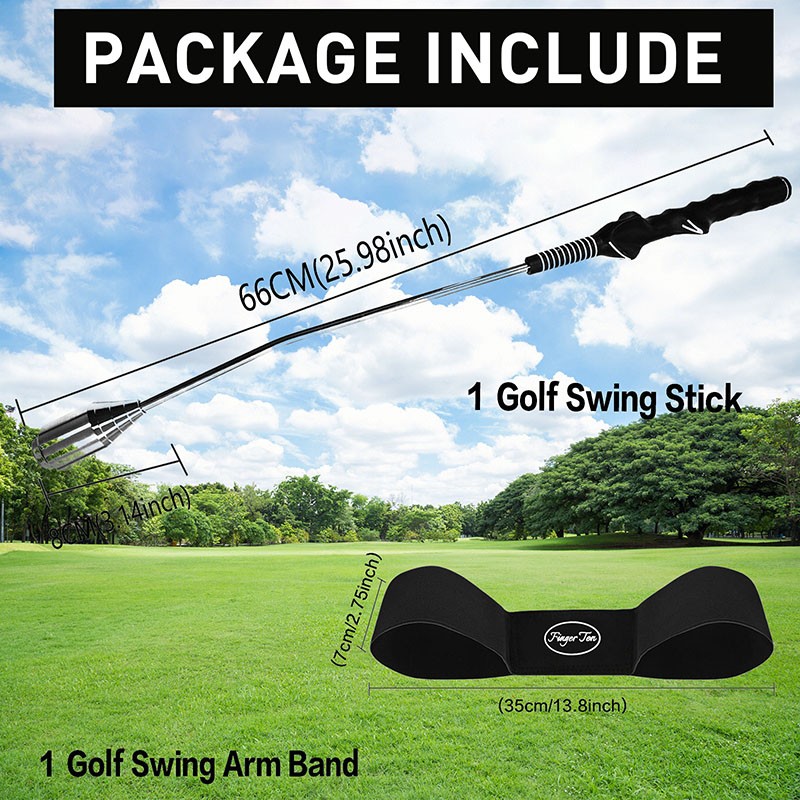 Swing Trainer Weighted Grip Technique Practice Golf Club w/Arm | eBay
