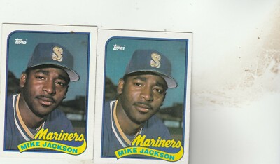 FREE SHIPPING-MINT-1989 Topps #169 Mike Jackson Seattle Mariners -2 ...