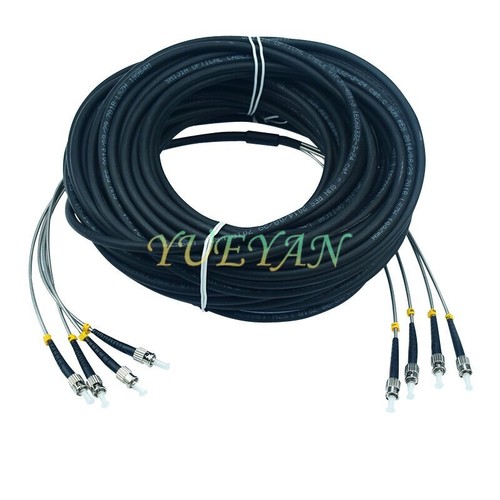 150M Field Outdoor ST-ST Fiber Cable 4 Strand 9/125 Single Mode Fiber ...