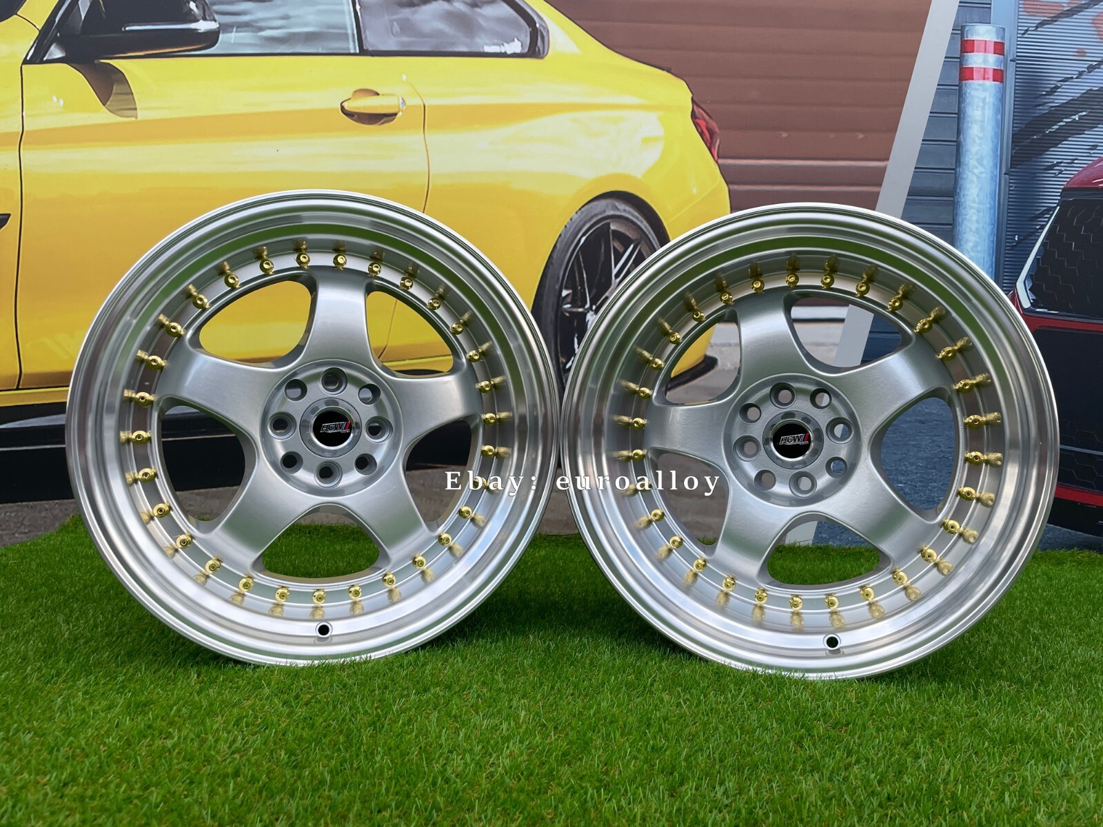4 x 17 Inch 4x100/4X108 Work S1 Style Silver Wheels: Fits For BMW E30 ...