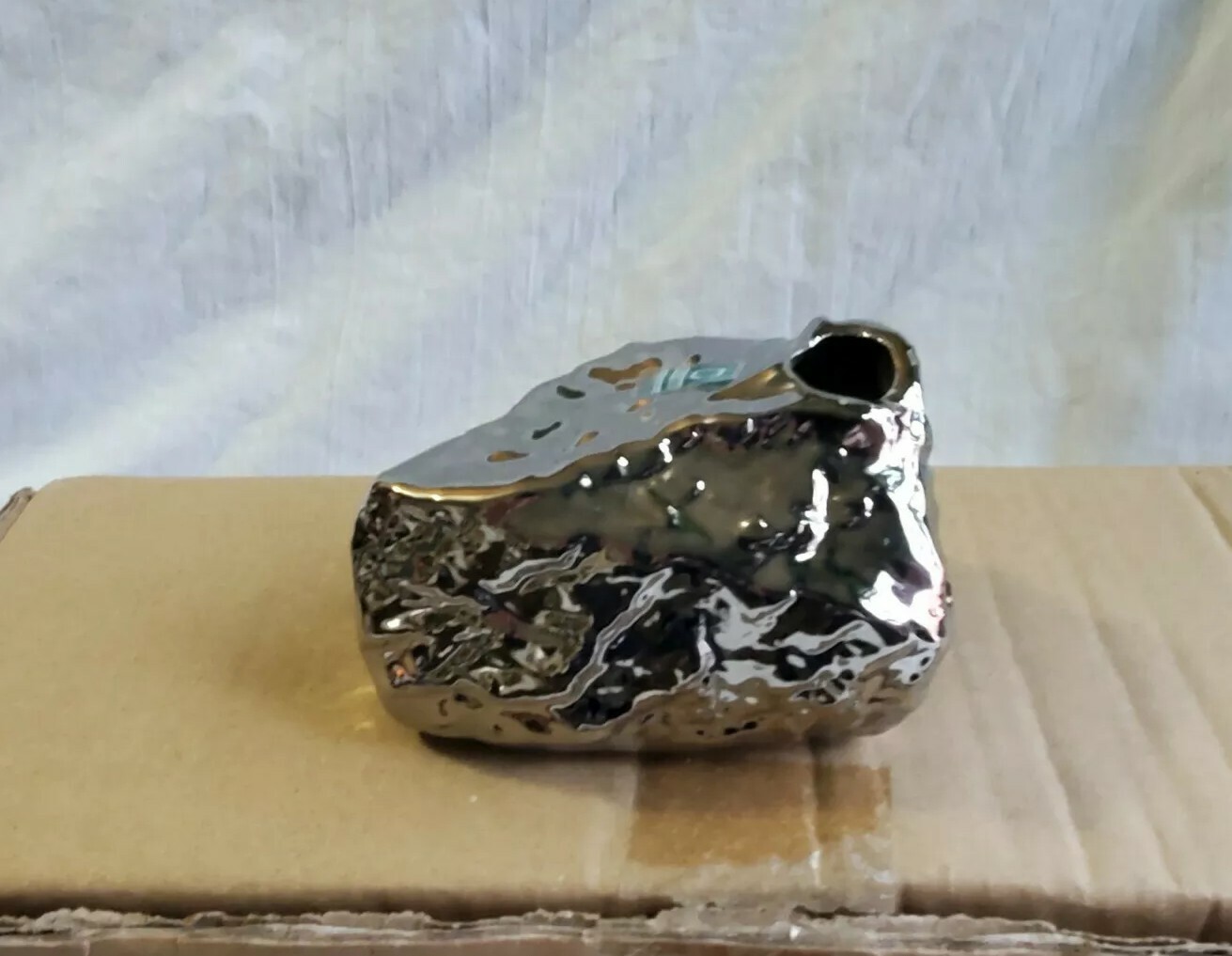 Chive - Tinfoil Rock Large Oval Ceramic Vases Nice ☆set of 4 | eBay