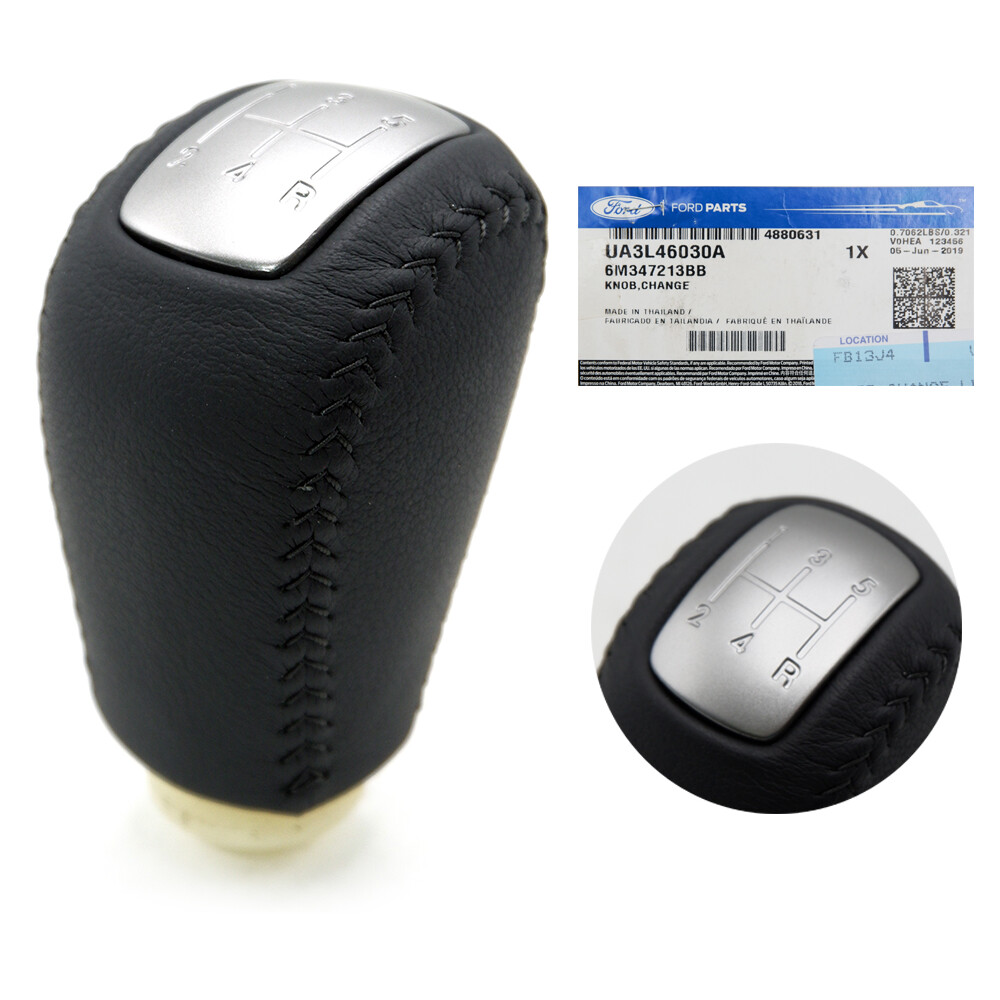 Manual Leather Gear Knob 5SPD Fits Ford Ranger XLT Wildtrak Pickup 2010 ...