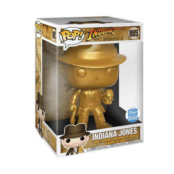 Funko Pop! Vinyl Jumbo 10": Indiana Jones - Indiana Jones (Gold ...