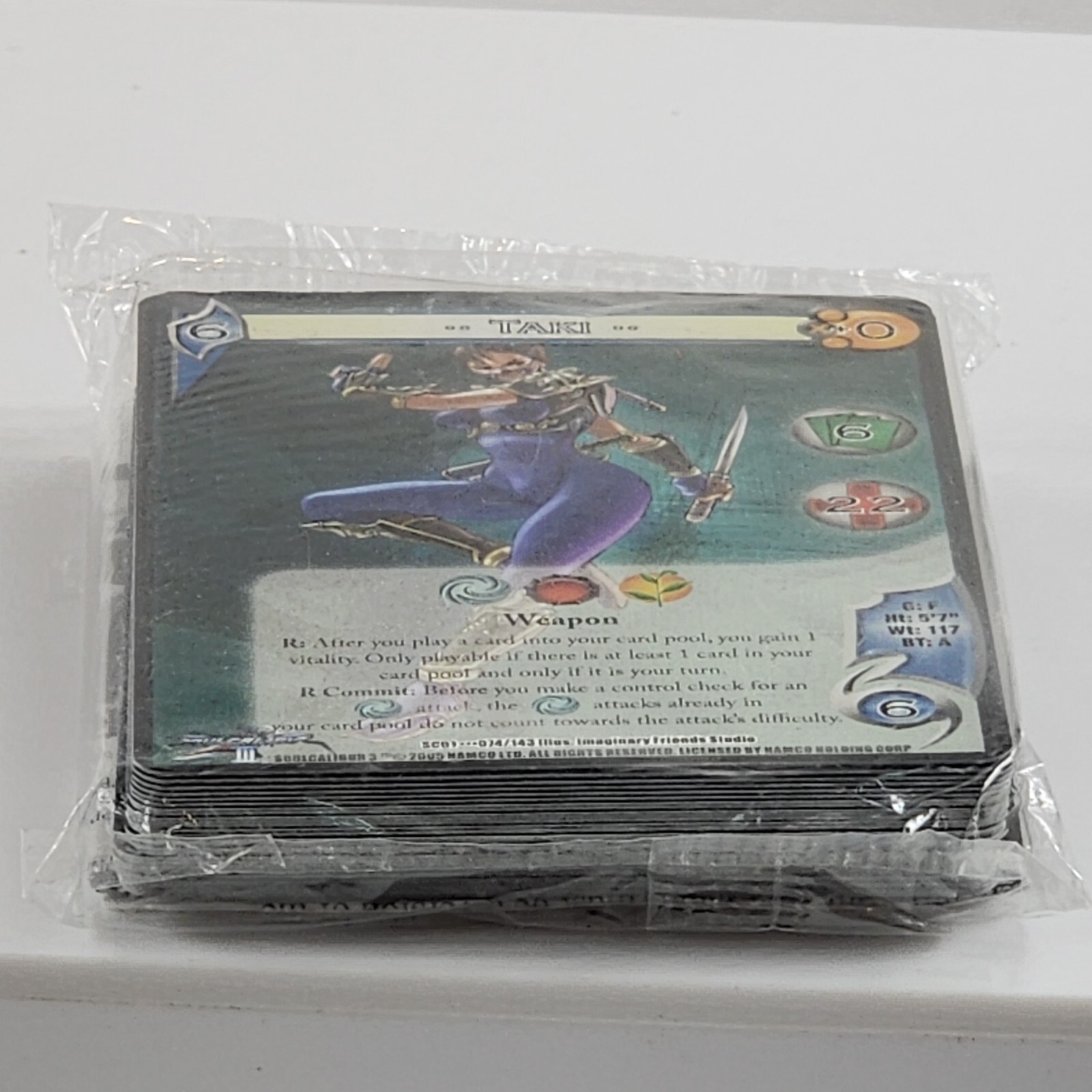 UFS Universal Fighting System Soul Calibur III Taki Promo Deck Factory ...