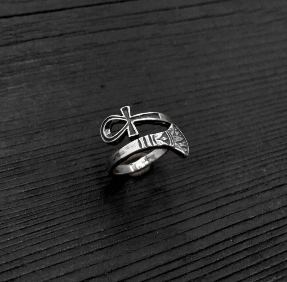 Sterling Silver Ankh Ring - Egyptian Ring - Egyptian Ankh - The ...
