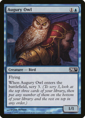 4x Augury Owl M11 #045 MTG Core 2011 Magic English NM/Unplay common C ...